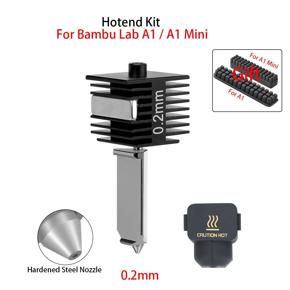 Hotend Kit для Bambu Lab A1 / A1 Mini 0.2mm