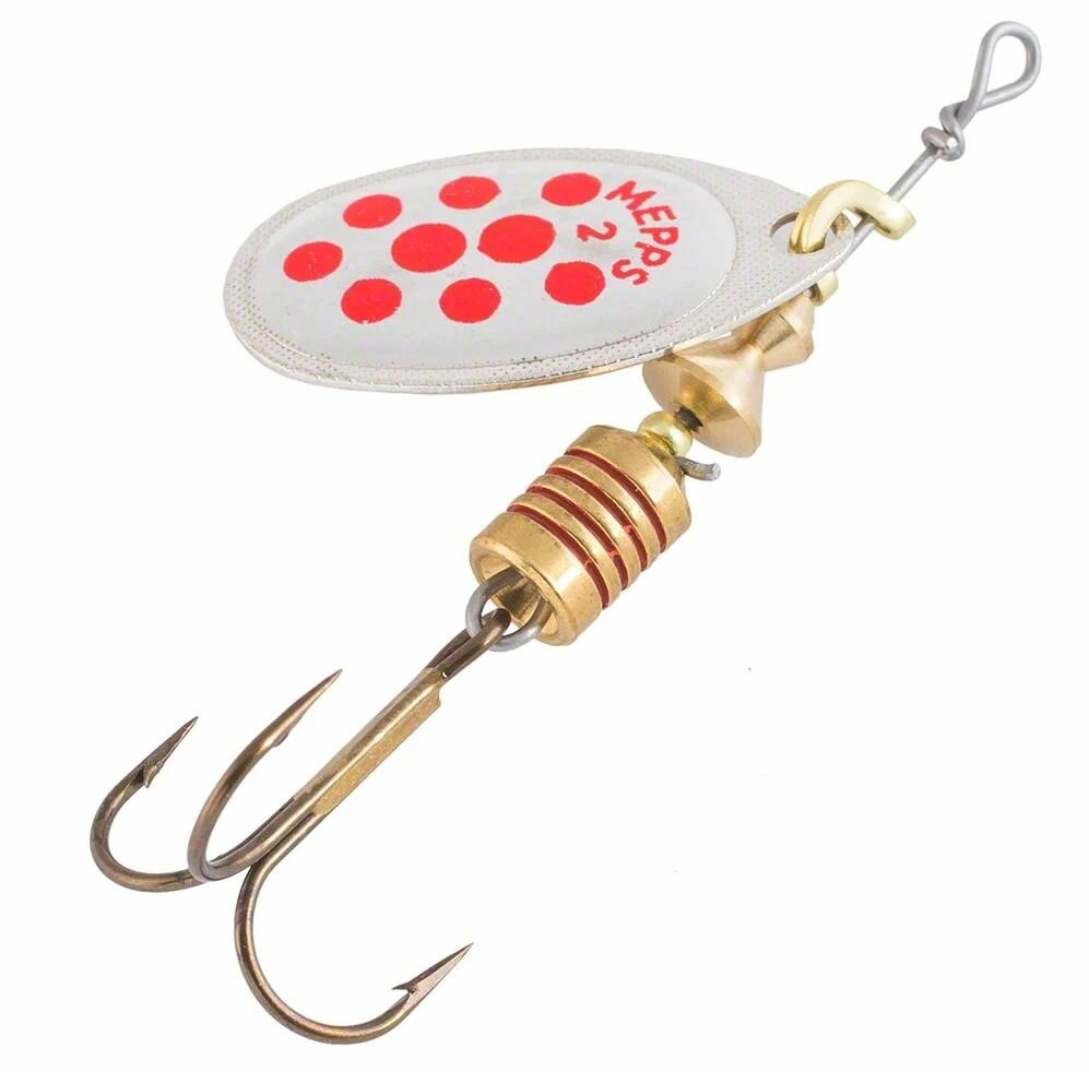 Блесна вращающаяся MEPPS Comet PTS Rouges OR, блистер (№2, 4,5 г)