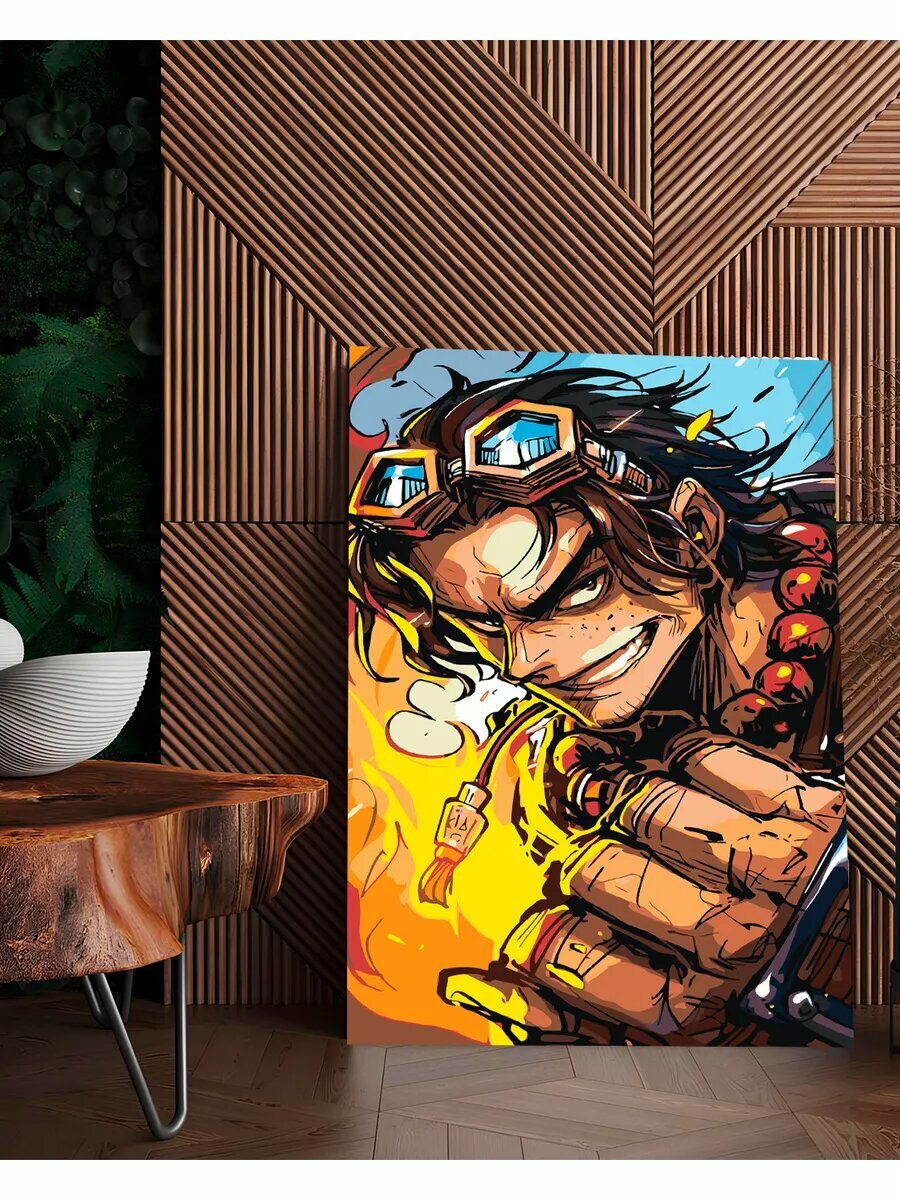 Картина по номерам Манга-One Piece-Эйс-Аниме