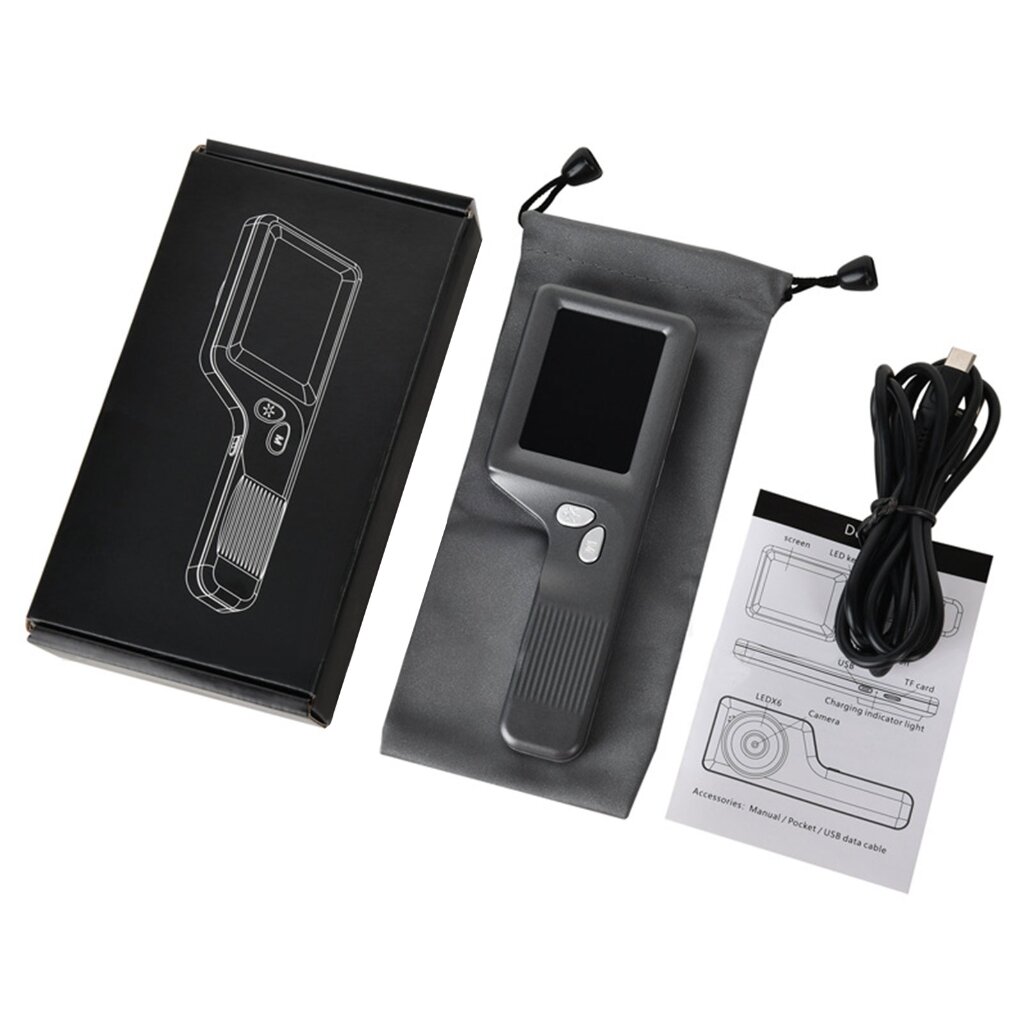 Ручной Небольшой Цифровой Микроскоп С Увеличением 80X 100X Высокой Четкости Портативный ABS Визуальный Инструмент Для Научных исследований