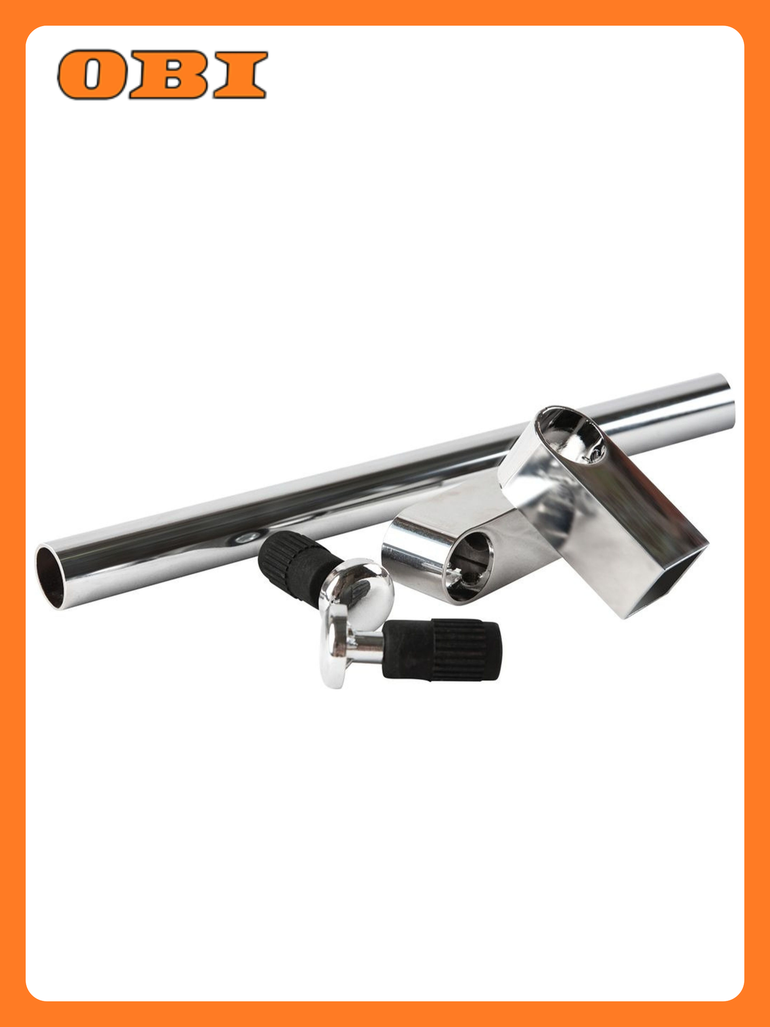 Рейлинг Lemax "Модерн", нержавеющая сталь, 60см, серебристый