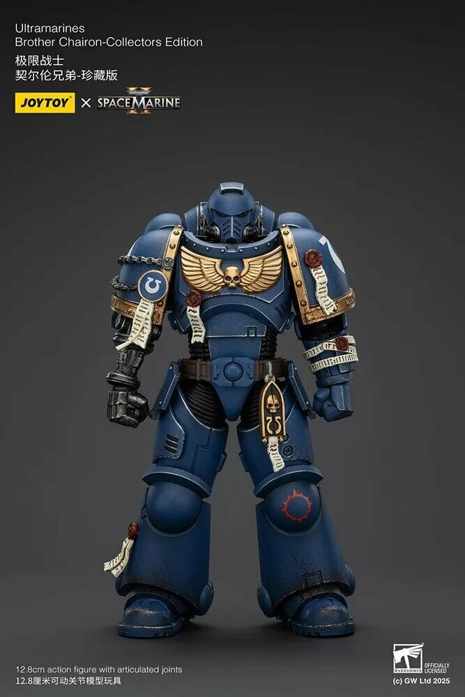 Подвижная фигурка JOYTOY Warhammer 40K 1/18 Action Figures Ultramarines Brother Chairon-Collectors Edition