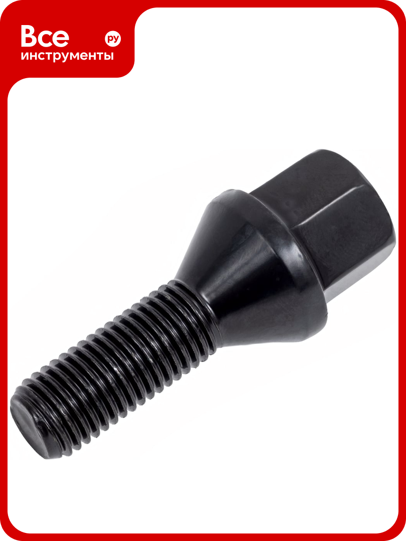 Комплект болтов Черный М12x1.5, 20 шт STARLEKS KK175110/BC, 28мм,