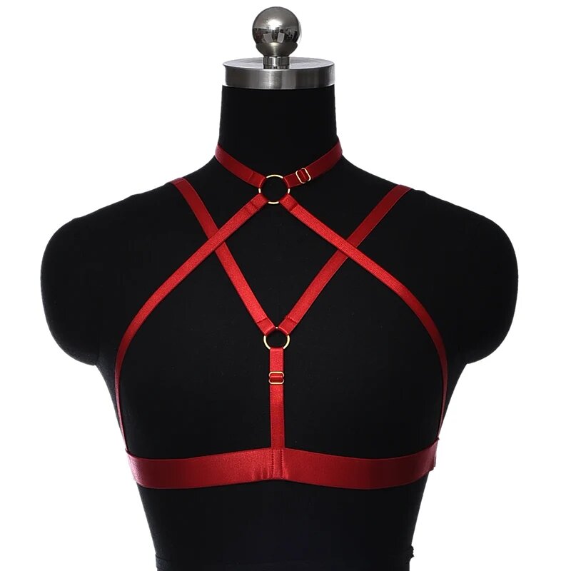 BODY HARNESS Сексуальный ремень для тела Красный, O0456-JHS