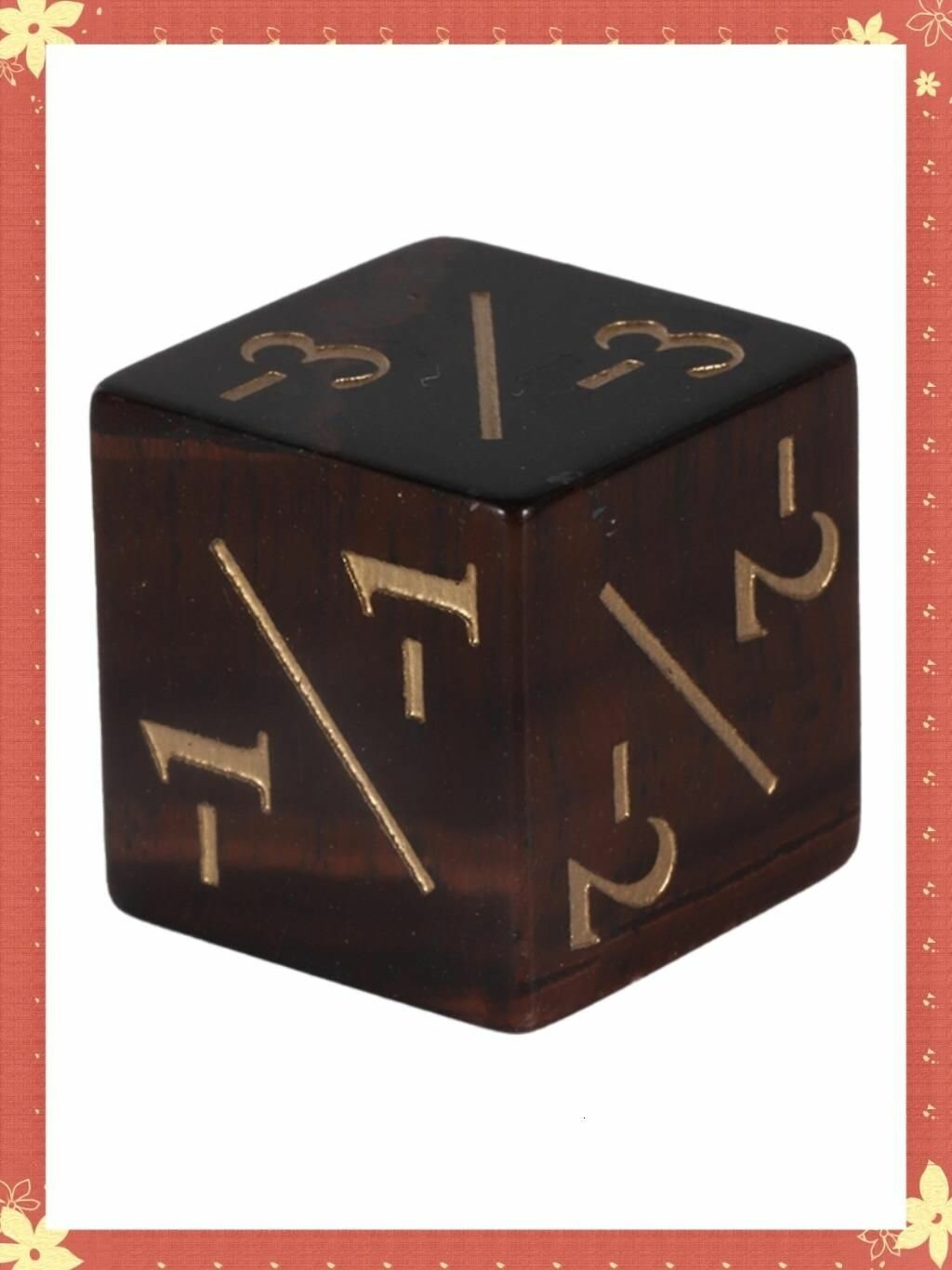 Ручная работа: игральная кость из драгоценного камня с устойчивыми к царапинам гранями для стратегических настольных игр и декора, - Red Tiger Stone