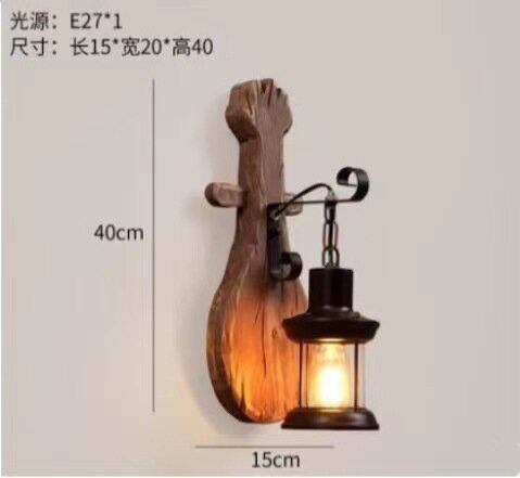 Винтажная парусная деревянная настенная лампа в американском индустриальном стиле, из массива дерева, креативная, ностальгическая, для бара, ресторана, гостевого дома, прикроватная декоративная настенная лампа