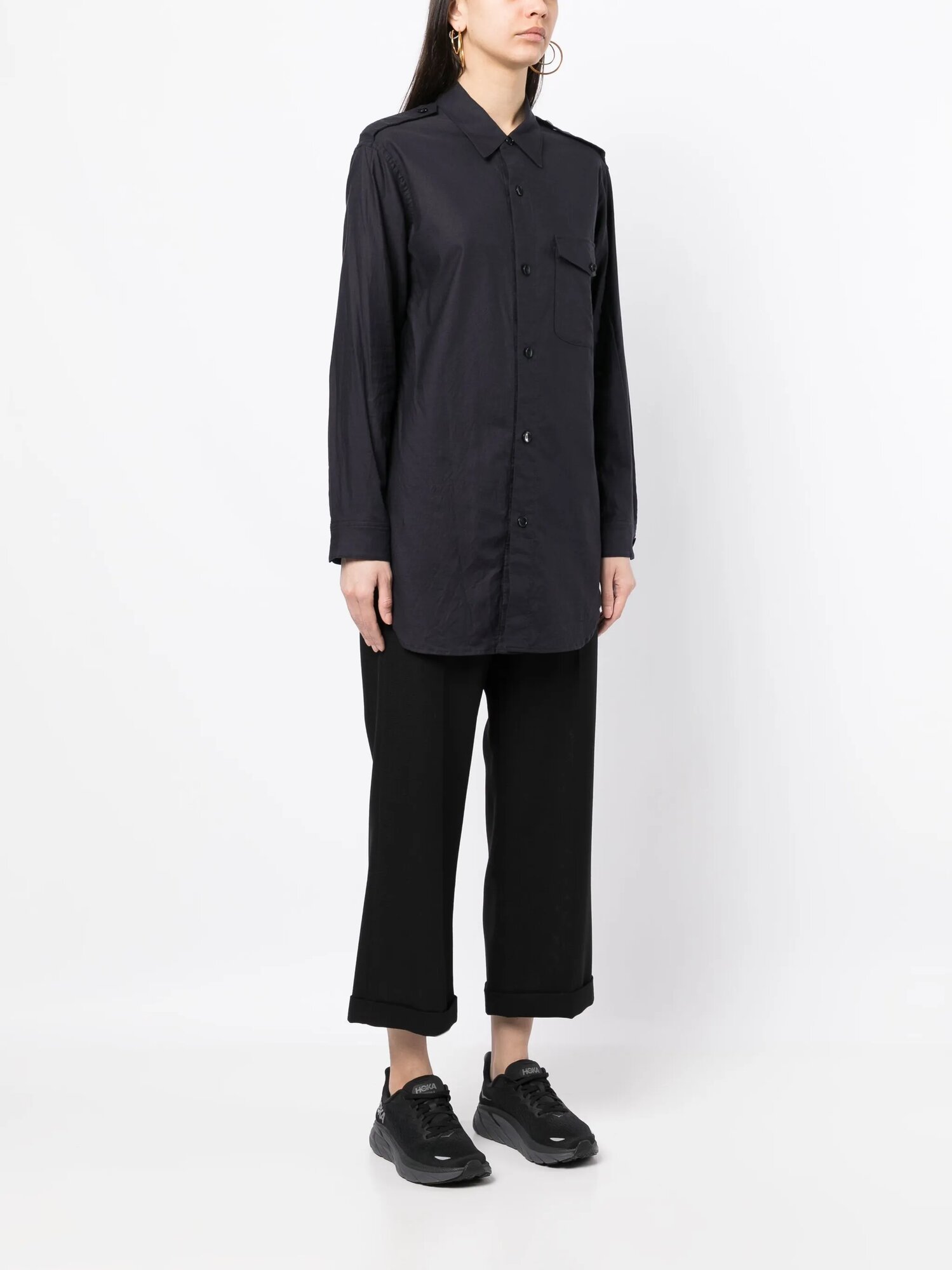 Рубашка Yohji Yamamoto, размер 2, синий — фото 1
