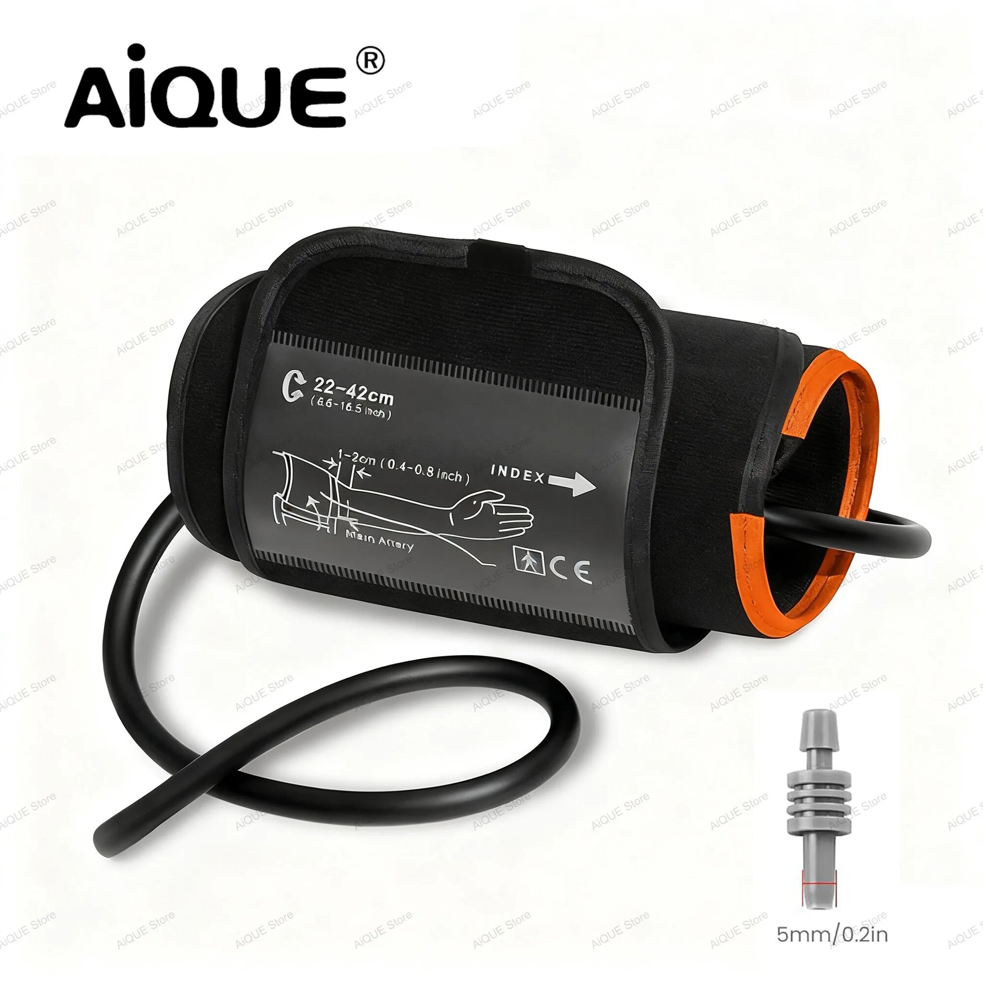 AiQUE 360° Профессиональная манжета для сфигмоманометра 22-42 см