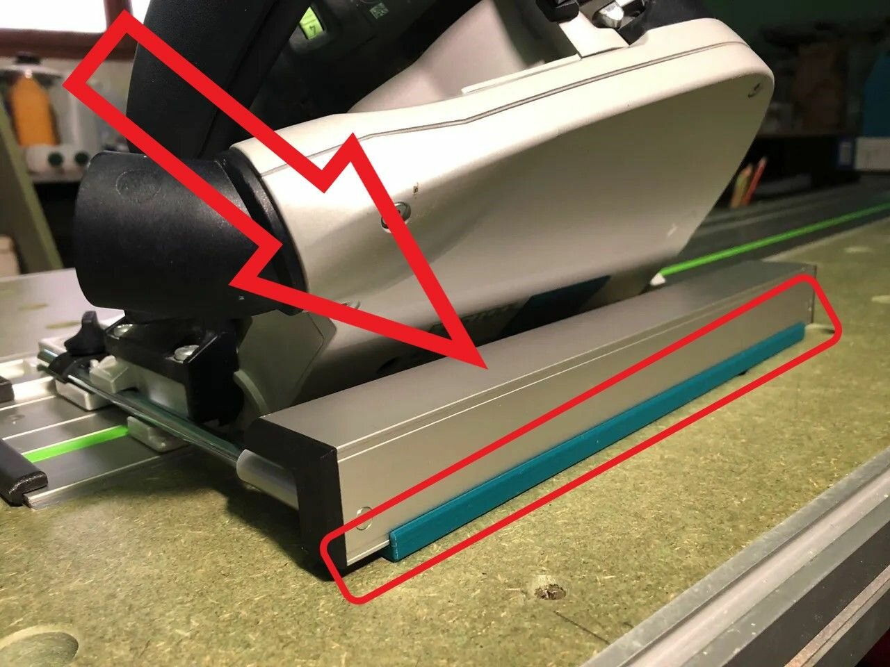 Прокладка для параллельной направляющей пилы Festool TS 55