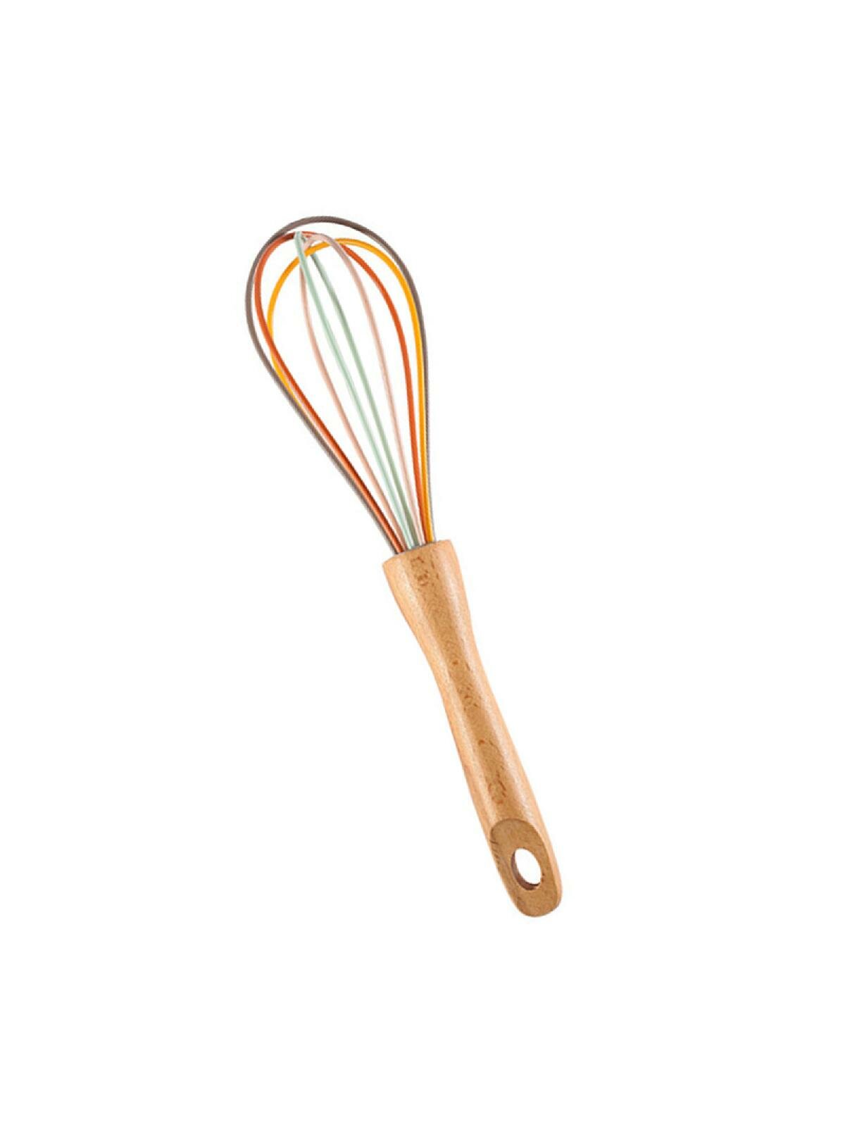 Практичная взбивалка для яиц, ручной силиконовый блендер для взбивания теста для кухни