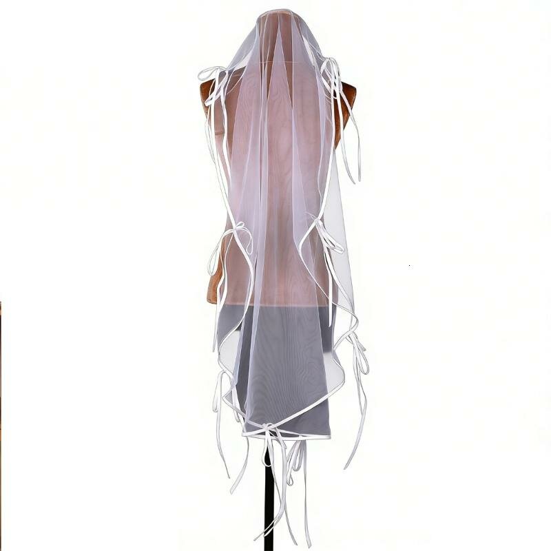 Бант для свадебной фаты, Белый