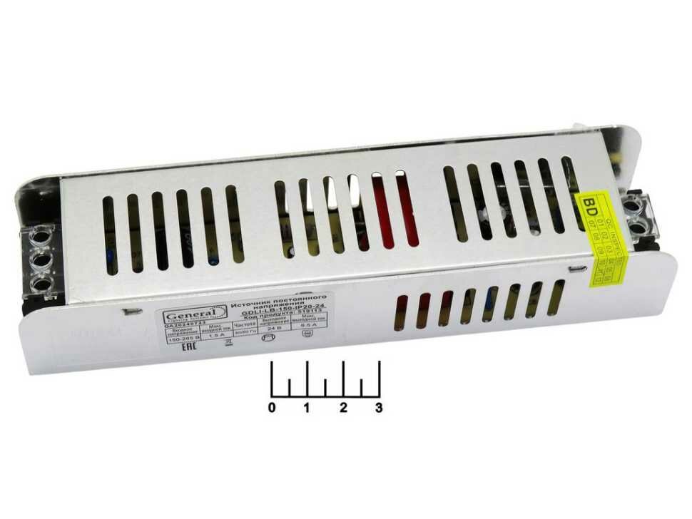 Блок питания 24V 6.5A 150W GDLI-LB-150-IP20-24 (519113)