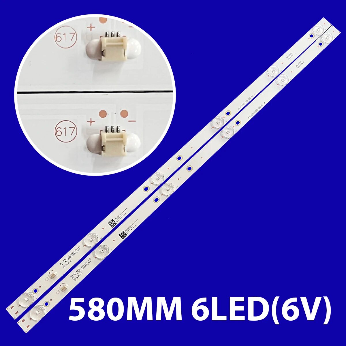 Светодиодная лента HonSuen 6В, 580 мм, Цвет: 10pcs