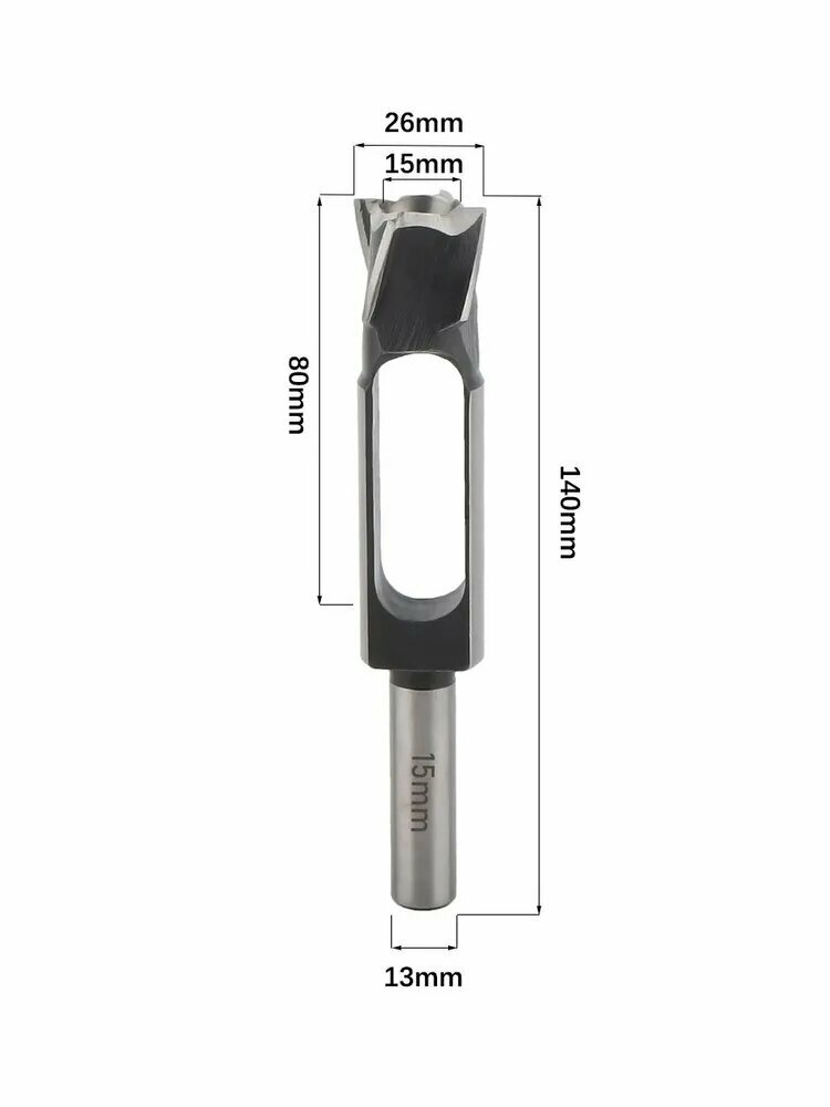 Сверло пробочное 15 мм, для дюбельных соединений, Пробочник D15мм Х13