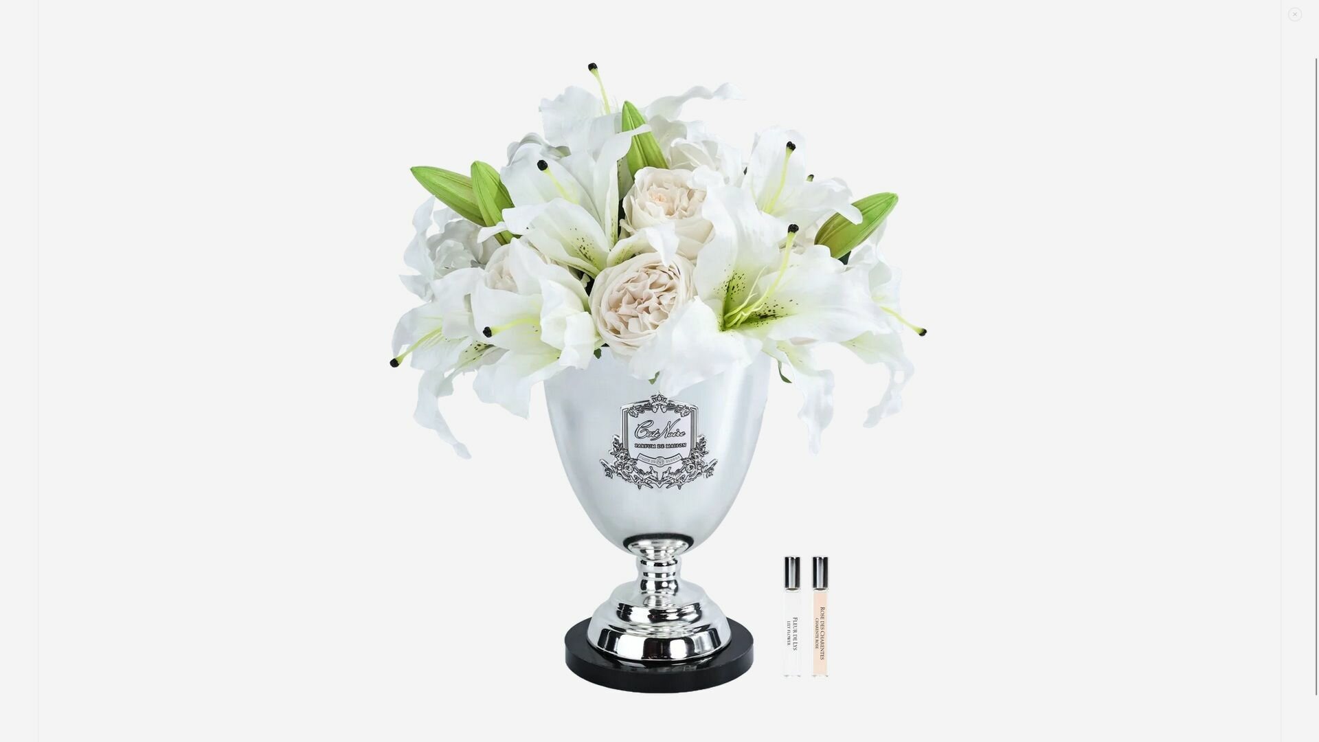 Букет лилии и розы Cote Noire LILIES & ROSES Ivory, белый, 2 спрея по 10 мл, 45x45x45