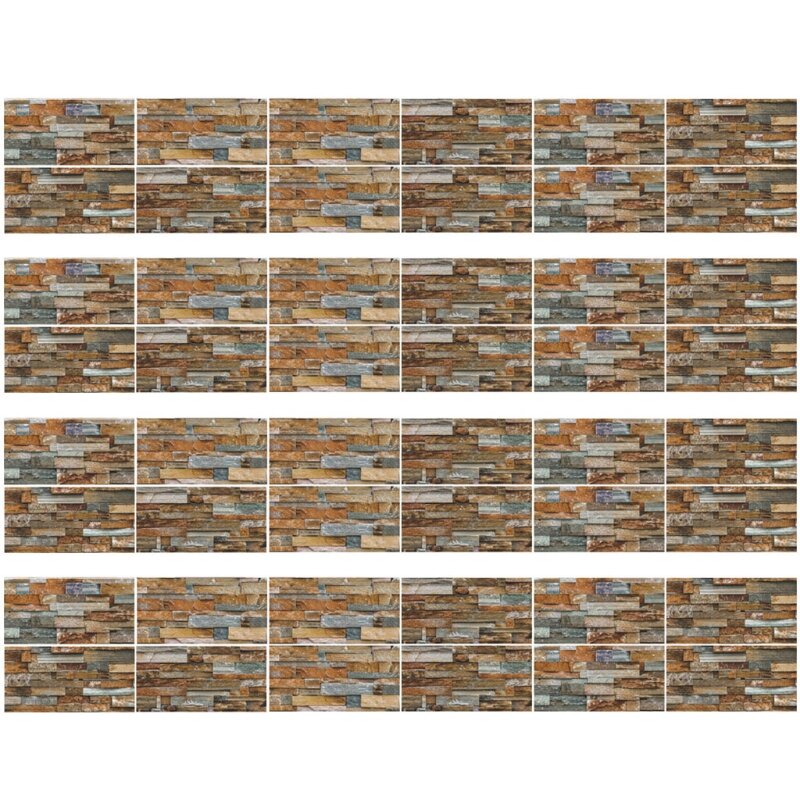 1 упаковка из 48 штук, самоклеящаяся мраморная хрустальная пленка, наклейки для керамической плитки 48 штук KIT035