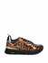Кроссовки LIU JO Leopard-print sneakers, размер 39, коричневый/серый/оранжевый
