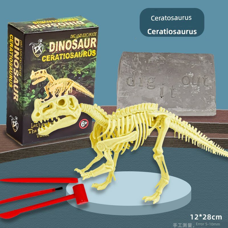 Ледяной дракон Питайя, окаменелость динозавра, археологическая игрушка для раскопок, детский набор сокровищ ручной