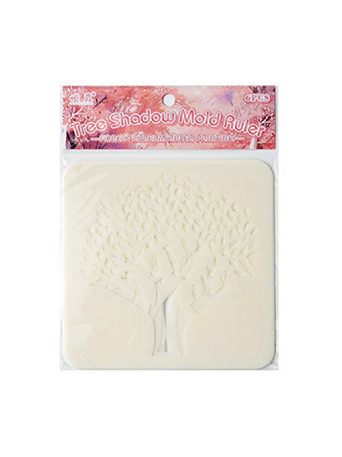 6 Шт трафаретов деревьев для рисования, трафареты для журналов, трафареты листьев