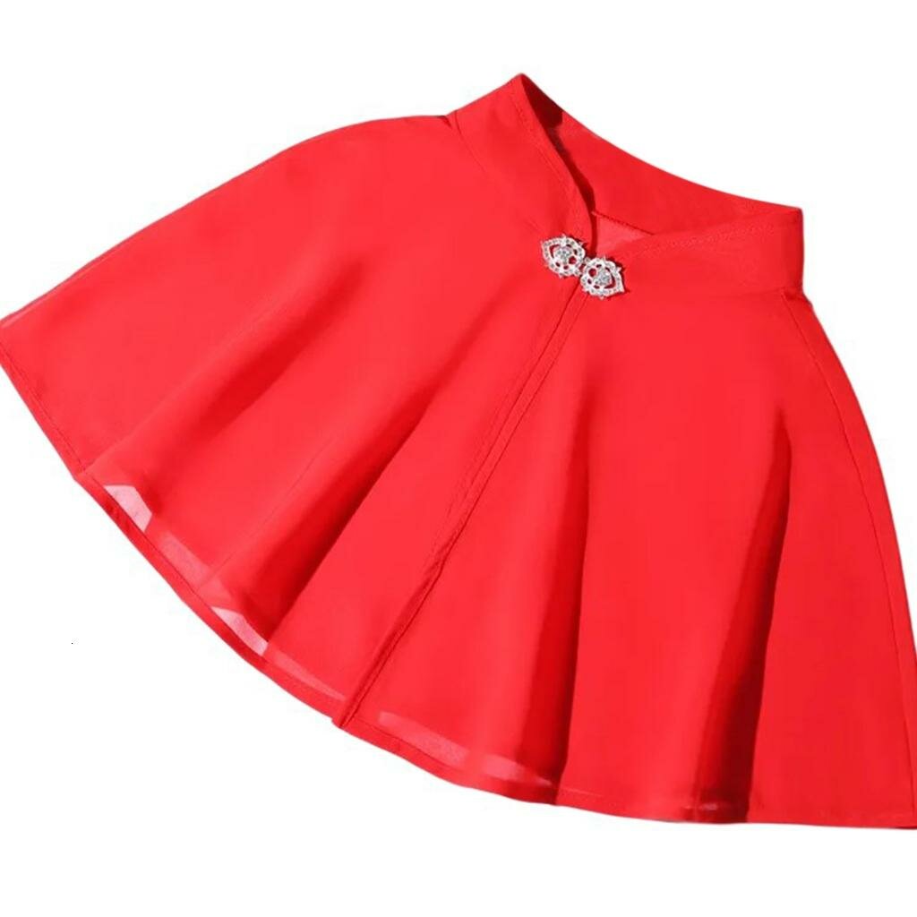 Винтажный плащ для весеннего коктейльного платья, красный