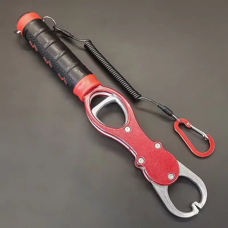 Рыболовные щипцы Red Красный с резаком и карабином