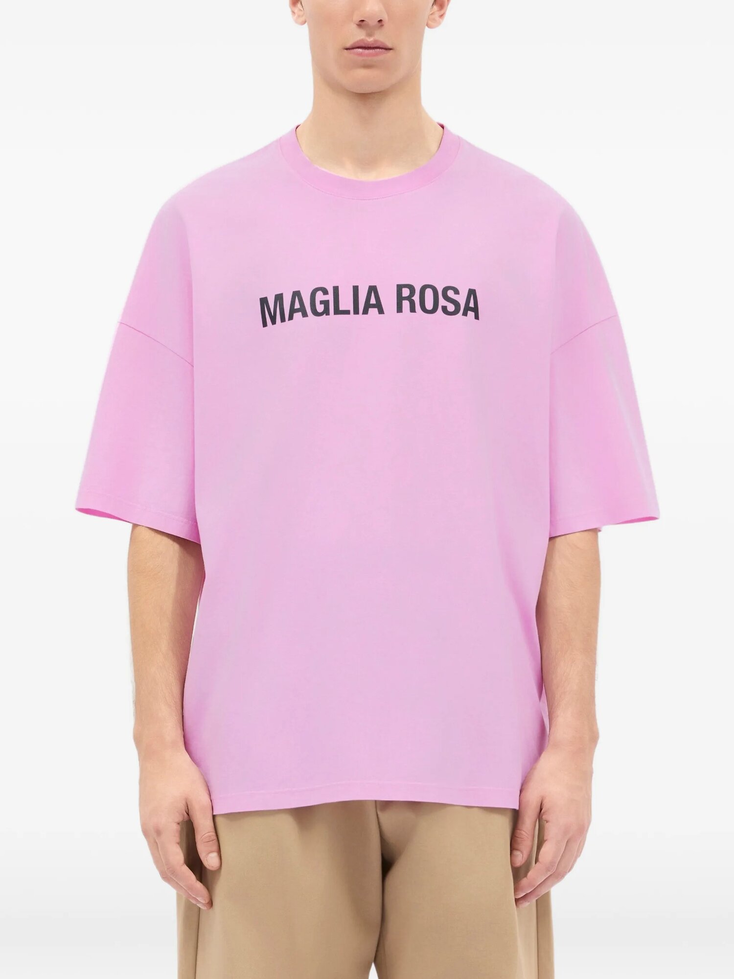 Футболка MSGM, размер 48, розовый — фото 1