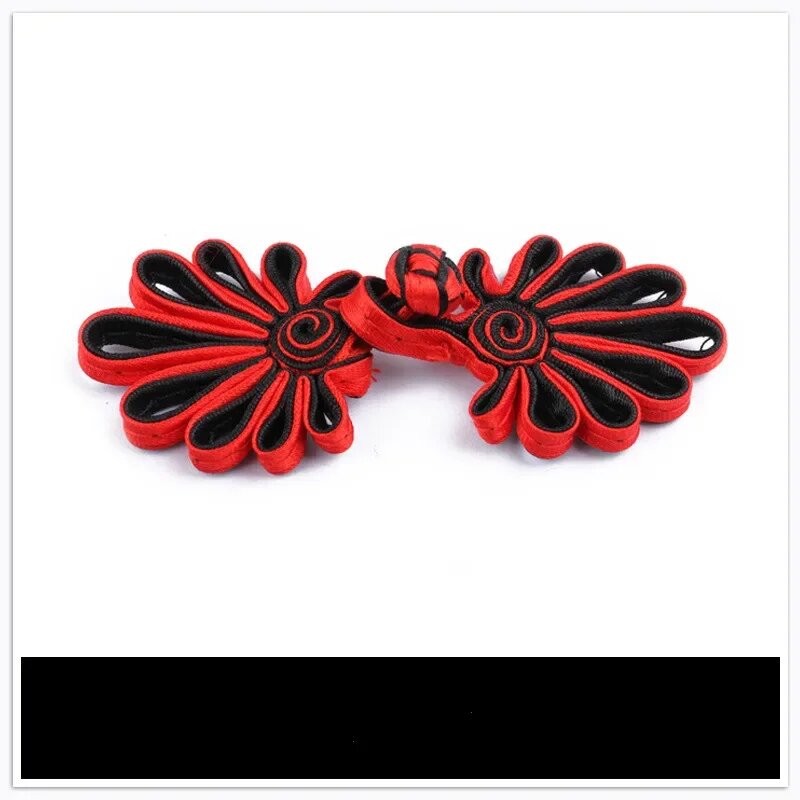 Китайские кнопки-лягушки для сумки и одежды Красный, 4