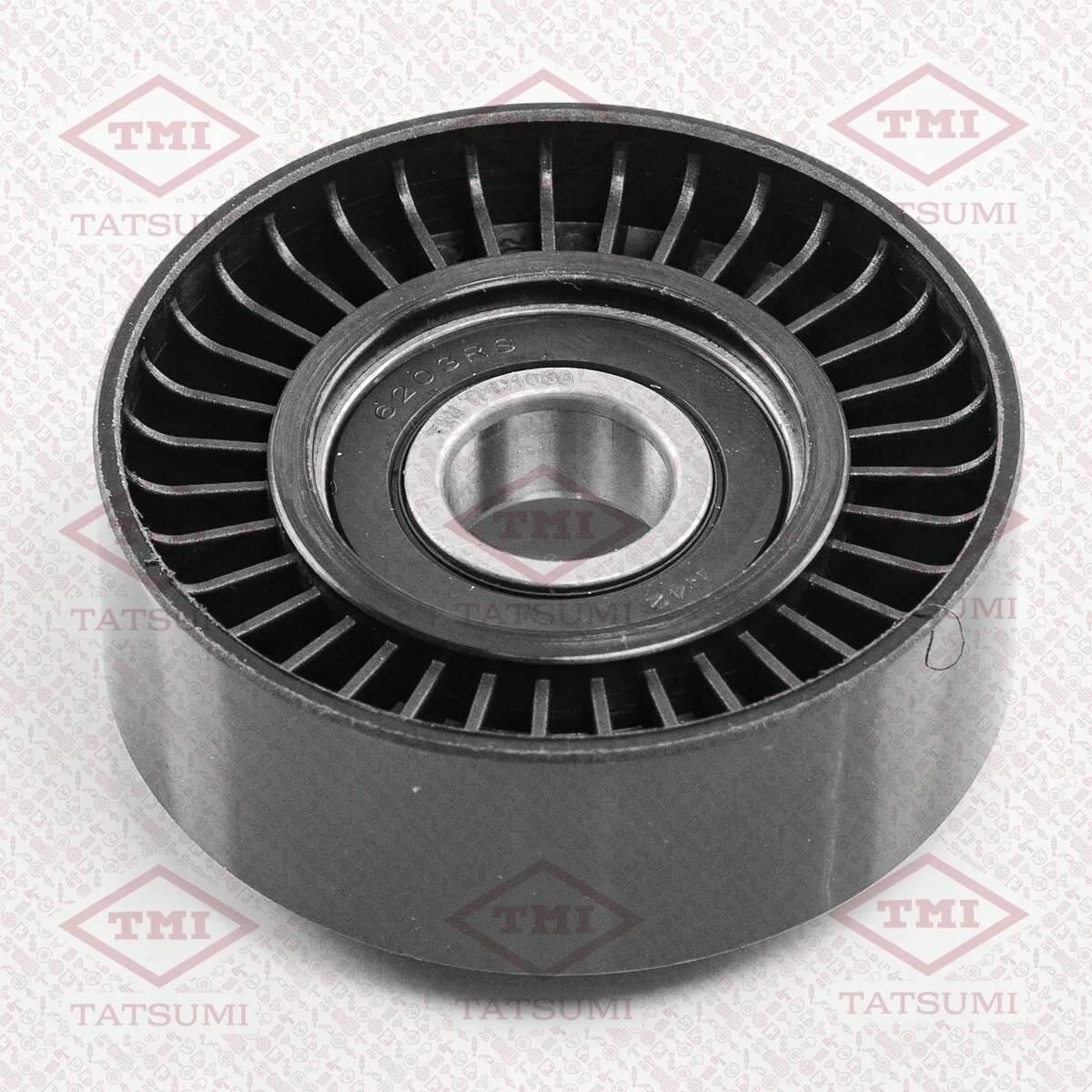 Ролик натяжителя TATSUMI поликлинового ремня, Audi A3, TT 98-, Skoda Fabia, Octavia 96-, VW Bora, Caddy, Golf, Jetta, Passat, Polo, Sharan, Touran, Transporter 95- (TFD1080)