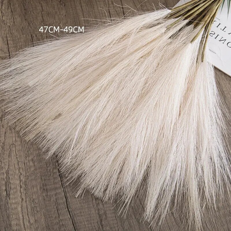 Искусственные тростниковые колосья, off White, 47-49см