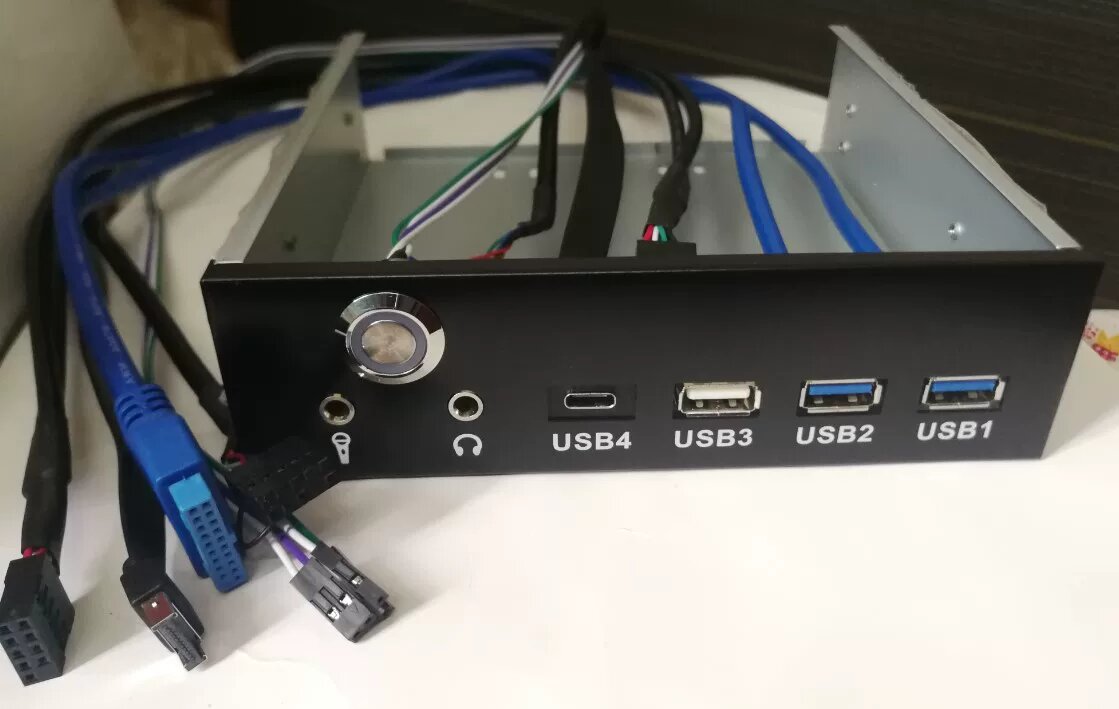 USB3.2/3.1 GEN2 передняя панель, отсек для оптического привода 20/10G, TYPE-C, USB3.0, 2.0, переключатель, аудио