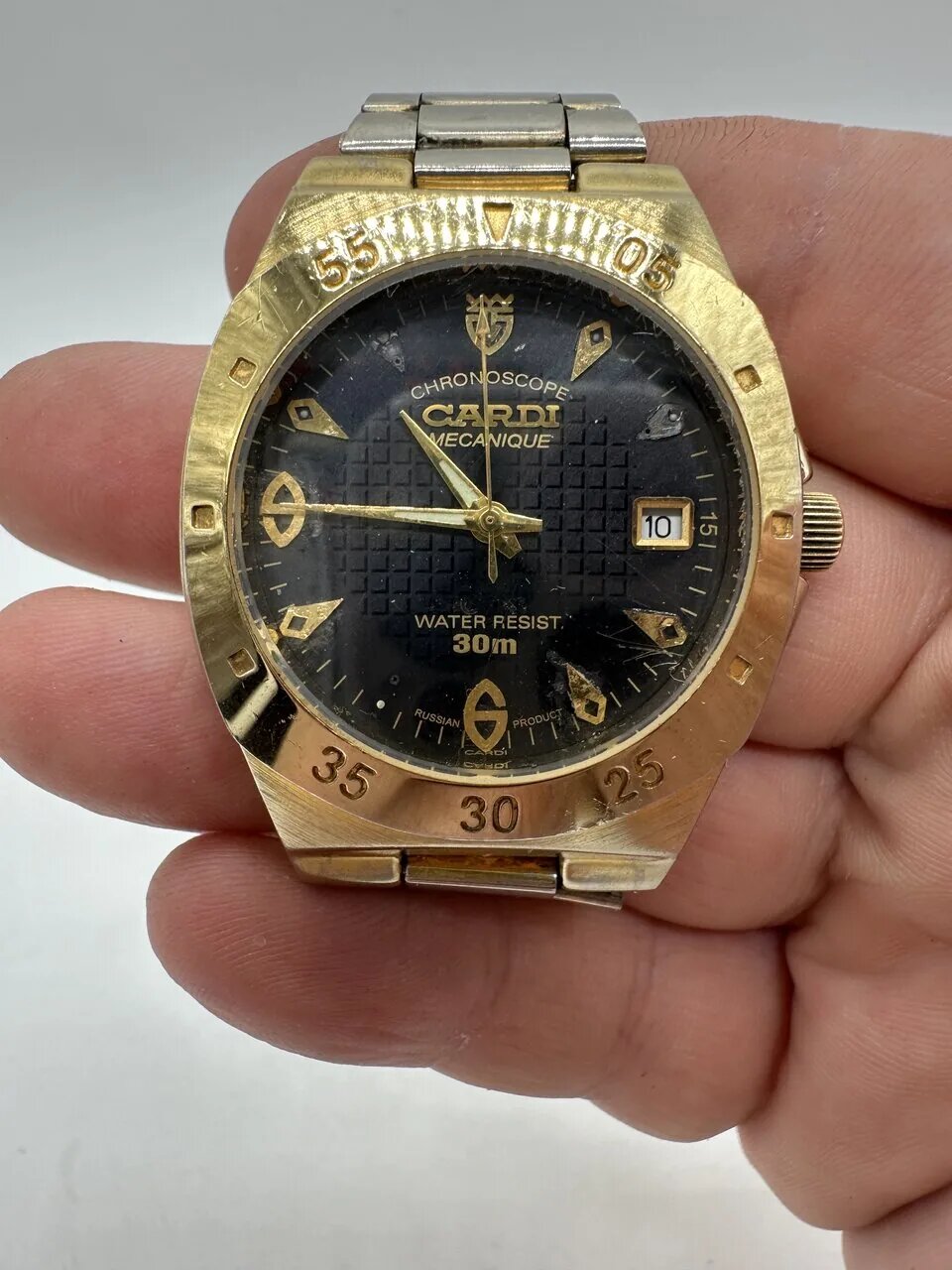 Часы наручные Восток Cardi ссср 1980 годы механика винтажные отличные