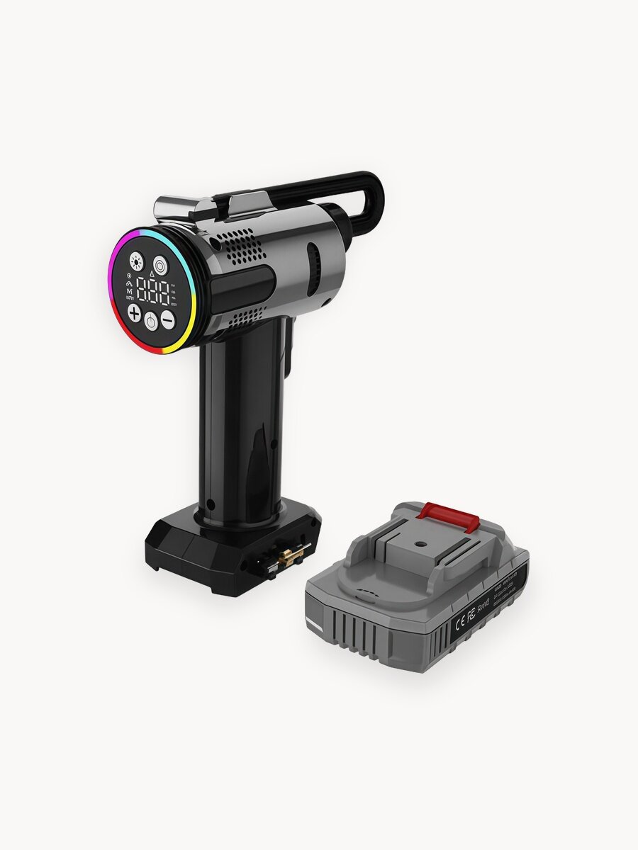 Насос для шин, беспроводной, цифровой дисплей, высокое давление, для автомобиля, мотоцикла, велосипеда