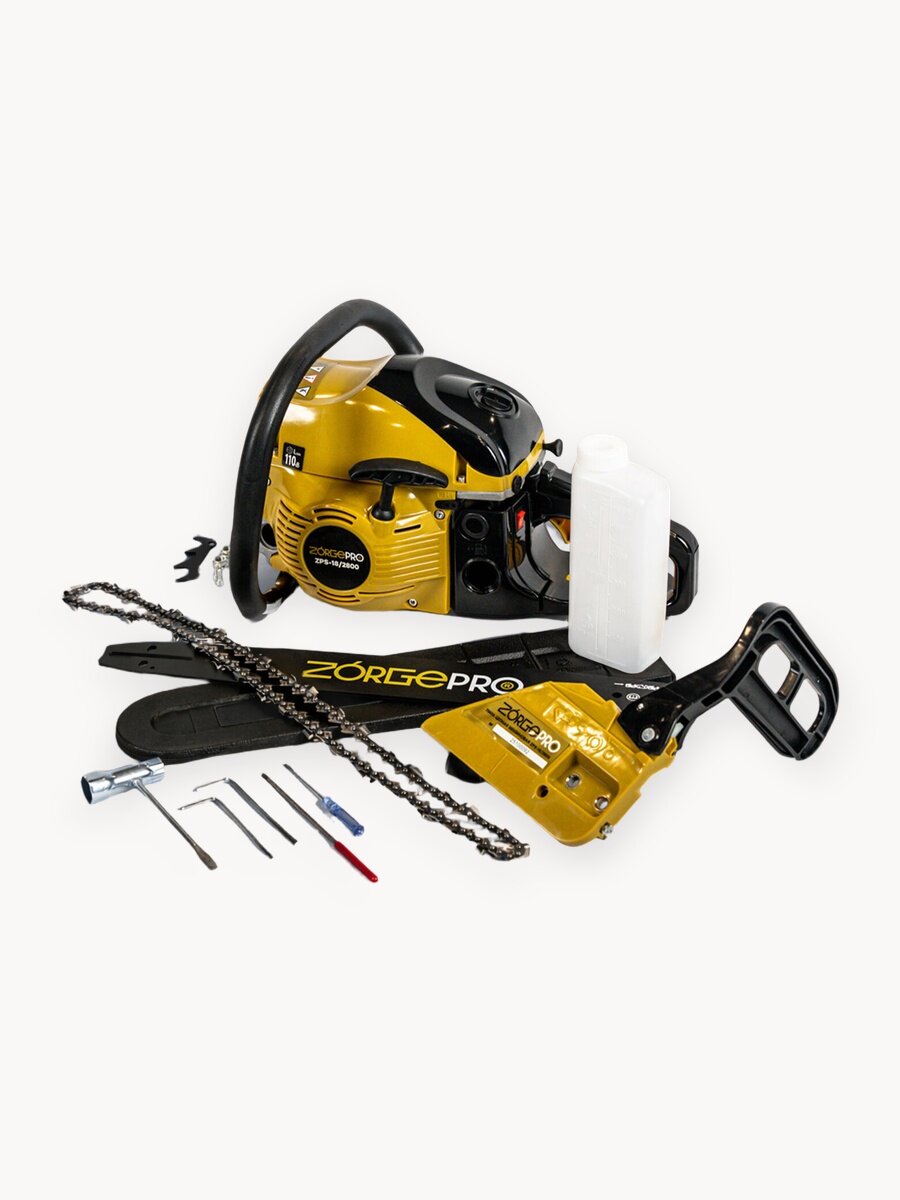 Бензиновая пила ZORGEPRO, ZPS-18/2800, размер шины 45 см, 52 см³
