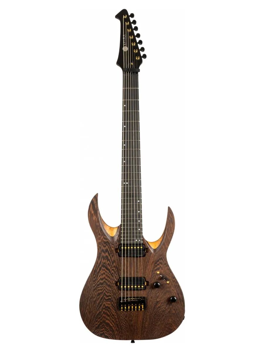 SPIRA S-1007 PRO Black Limba Электрогитара Суперстрат с чехлом