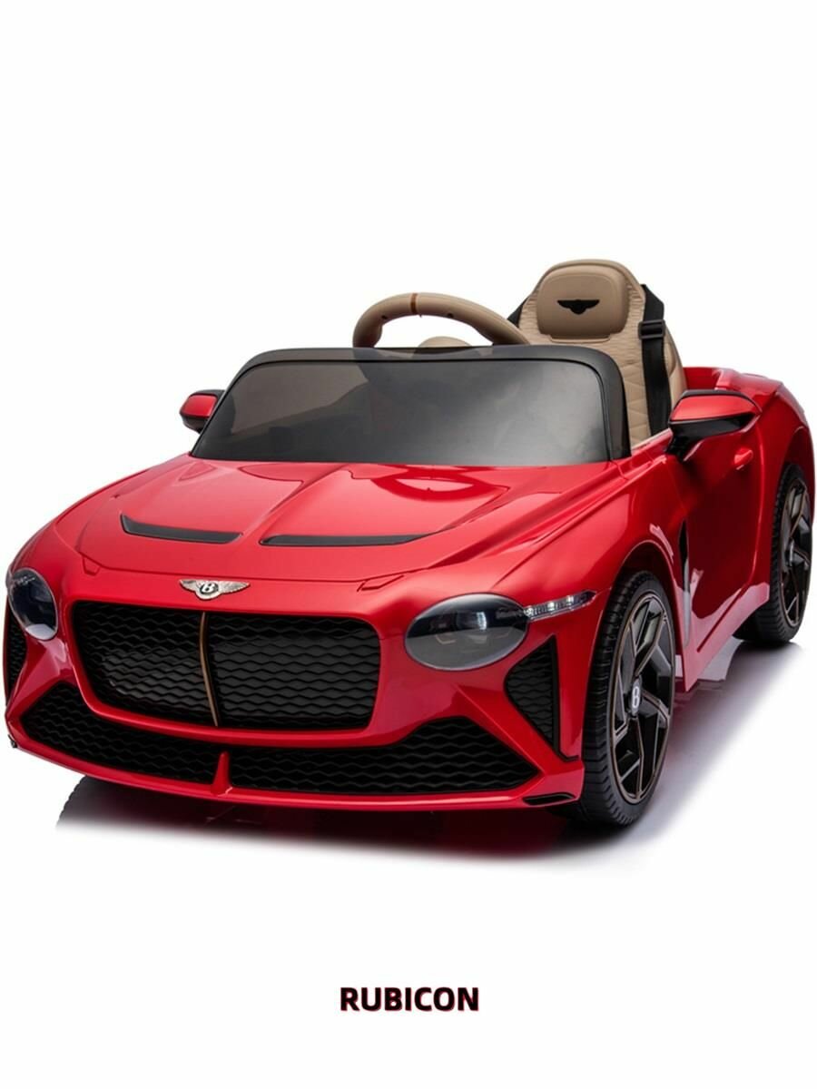 Электромобиль Berica JE1008, для детей от 1 до 6 лет, 4WD, пульт ДУ, чёрный/красный