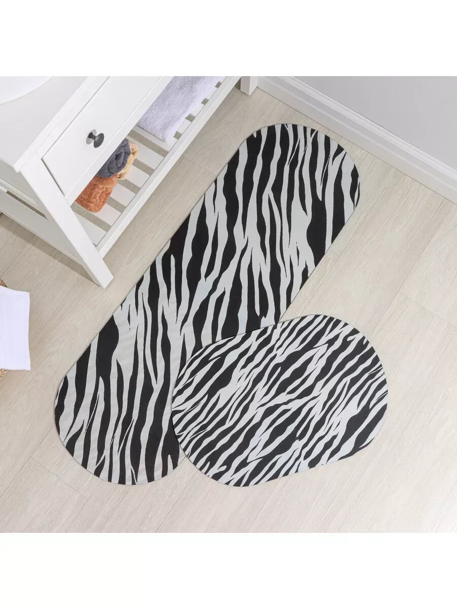 Коврик для ванной и туалета комплект 2 шт.