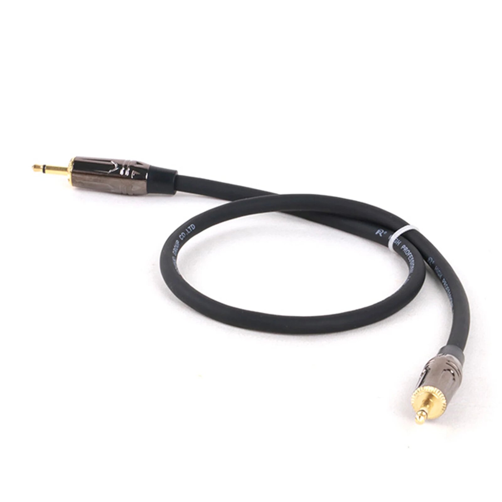 Аудио кабель 3.5 мм - RCA, черный, 0.5 м