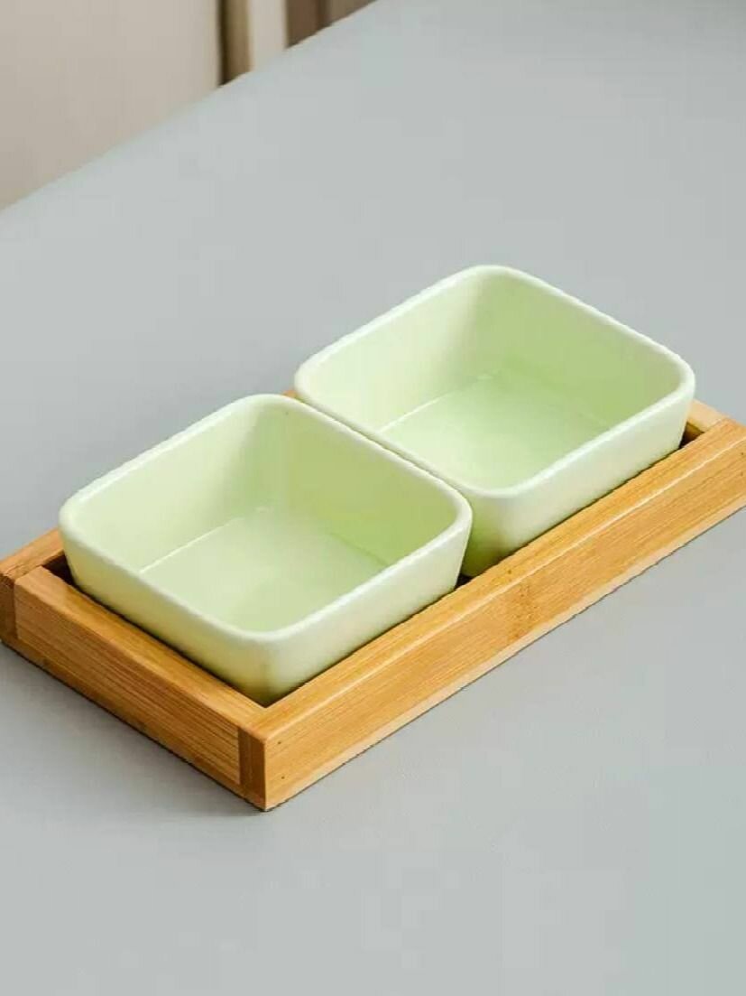 Менажница керамическая на подставке