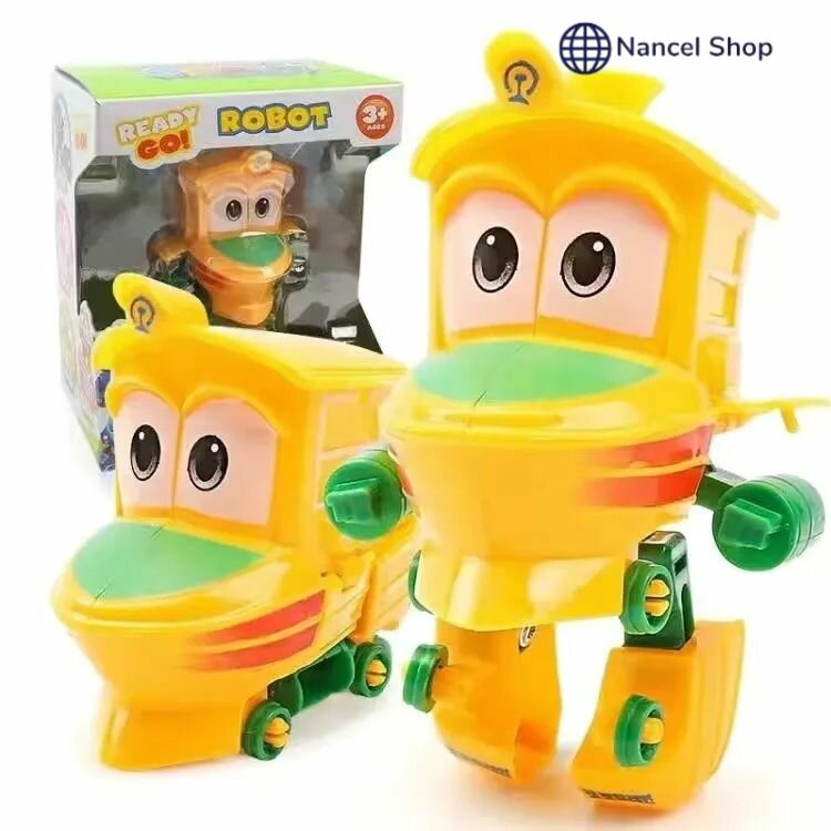 Трансформер Альф из мультфильма Роботы-поезда, игрушка для детей от 3 лет с вагонами и аксессуарами