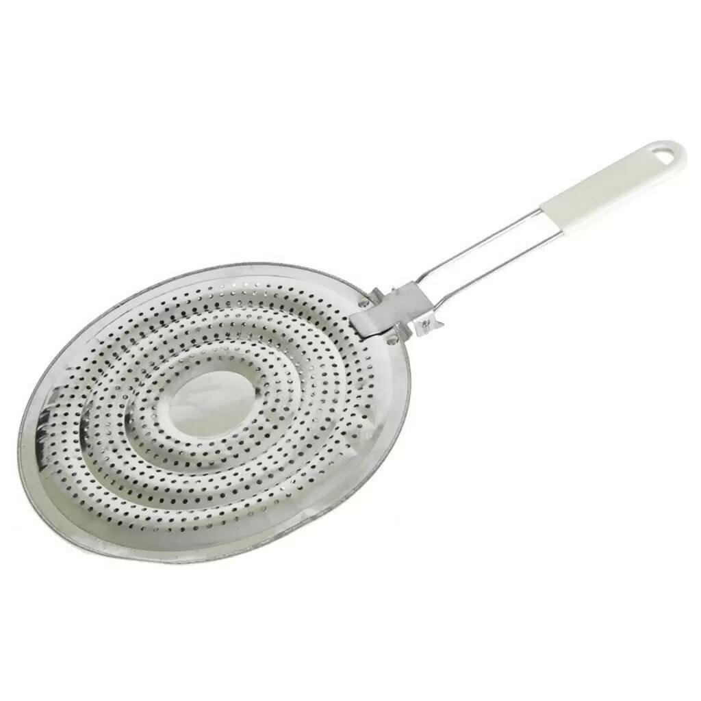 Рассекатель огня КНР со съемной ручкой, с навеской, серебристый