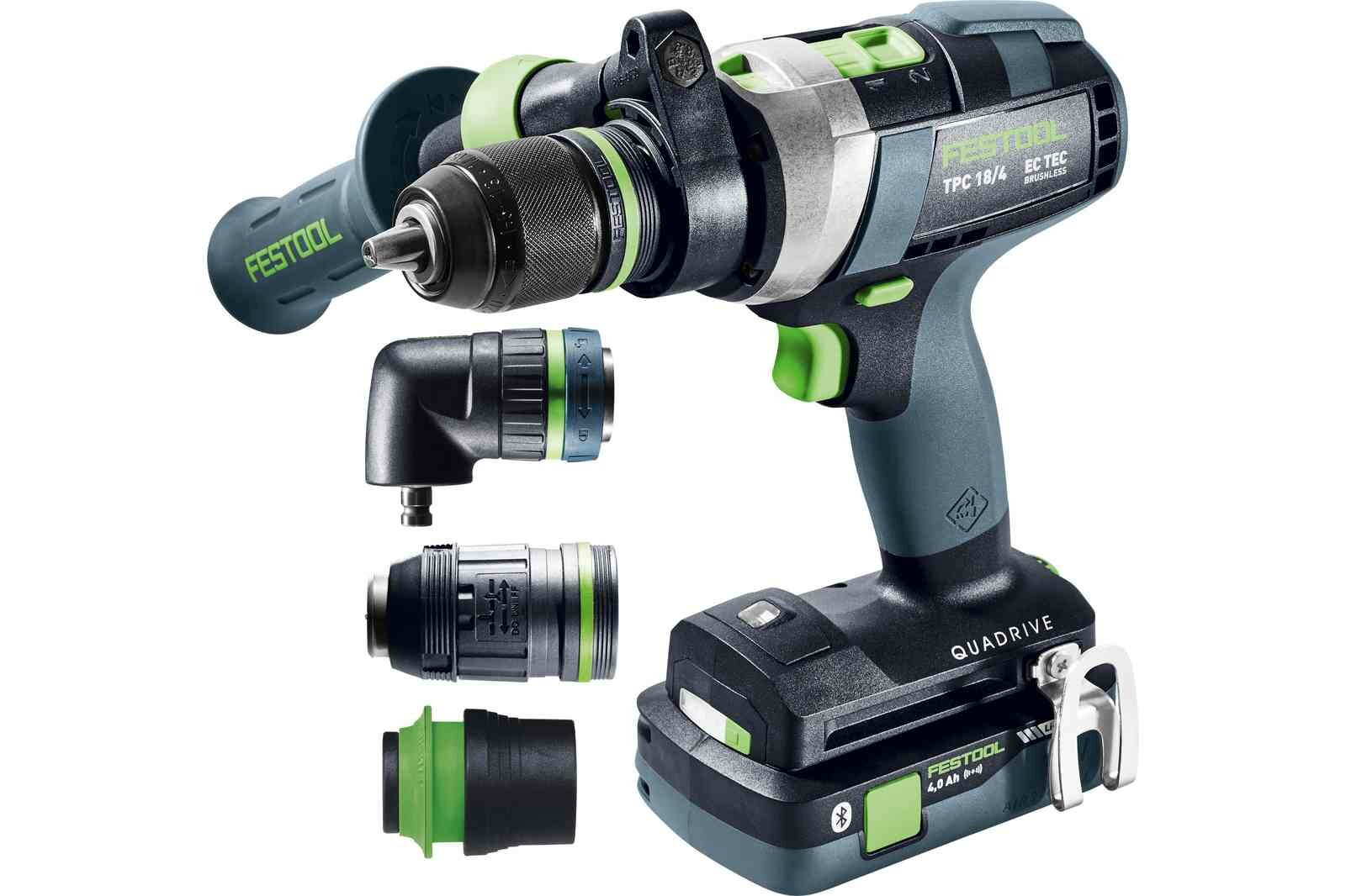 Аккумуляторная ударная дрель-шуруповёрт FESTOOL QUADRIVE TPC 18/4 5,2/4,0 I-Set/XL-SCA (576772)