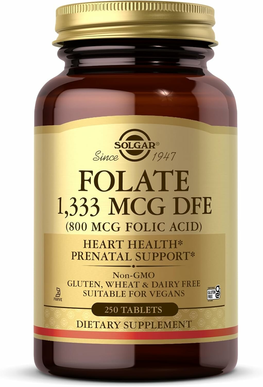 Solgar Folate 1,333 mcg DFE 250 tablets (фолиевая кислота 800 мкг)