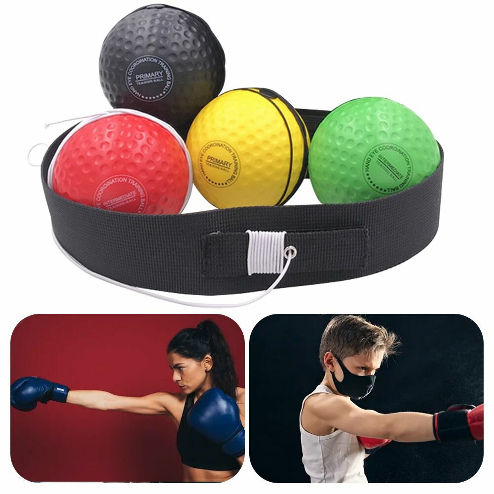 Боксерский реактивный мяч с нейлоновым поясом, боксерский скоростной мяч, устанавливаемый на голову