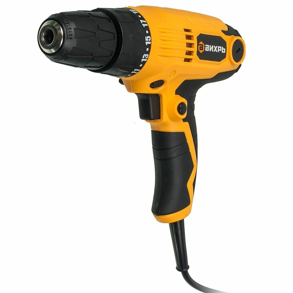 Дрель-шуруповёрт Вихрь сетевая, быстрозажимной патрон, 10 мм, 550 Вт, реверс