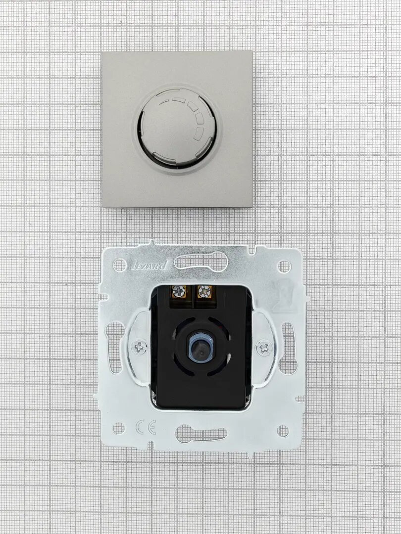 Диммер встраиваемый Lezard Vesna 1000 Вт цвет платина