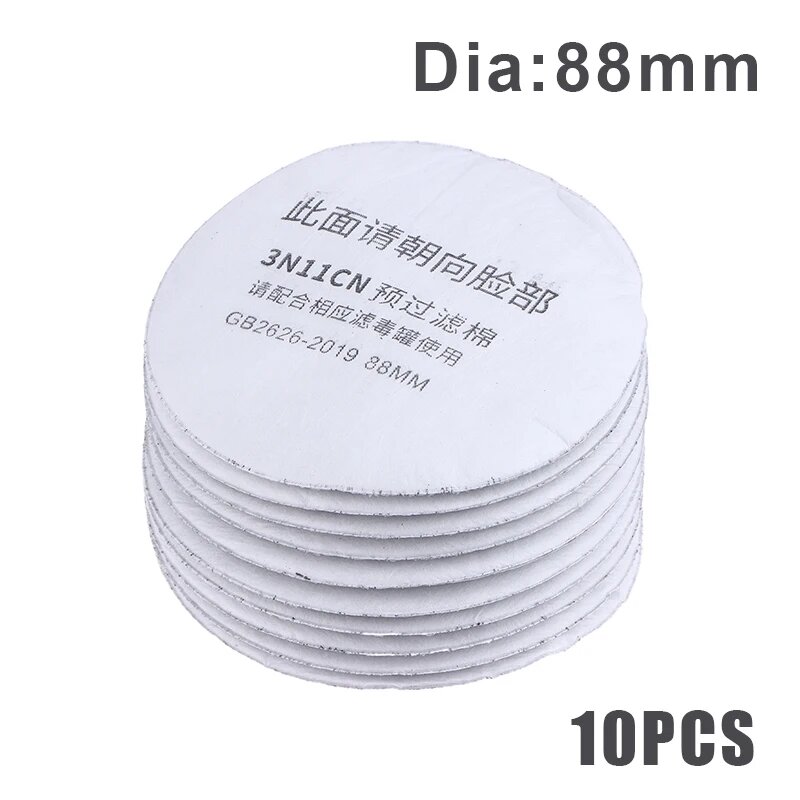 Фильтр хлопок 3N11 для противогаза 3001/3301/3303/385 88mm