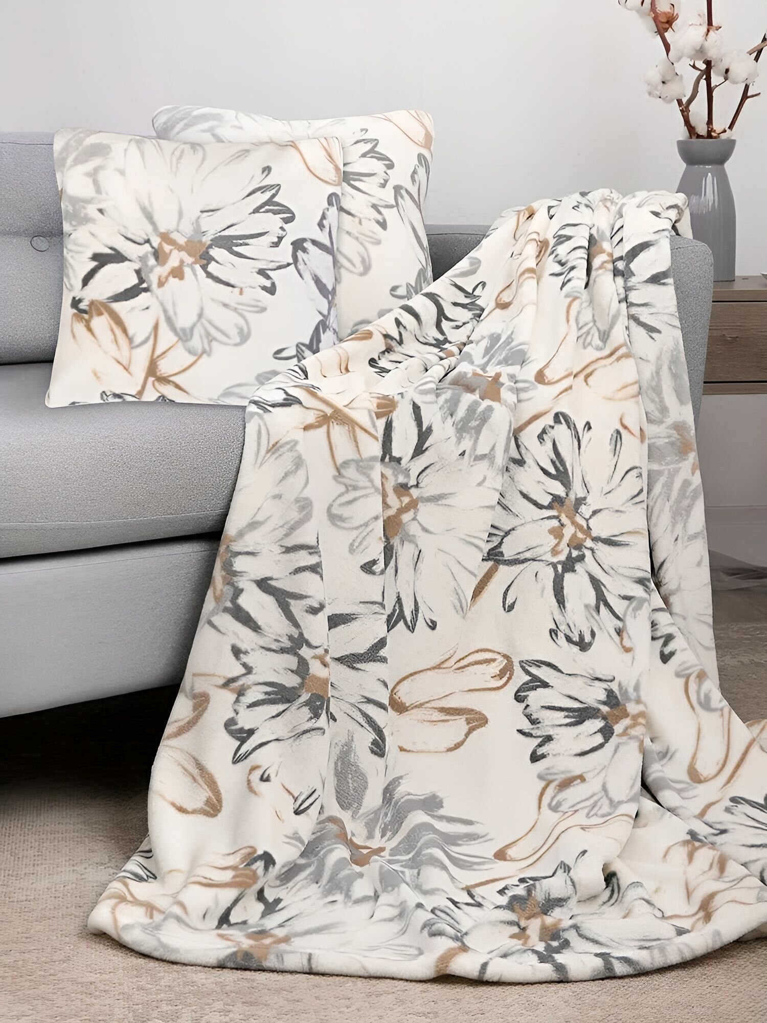 Мягкий и Теплый Плед На Диван, Кровать, Кресло. Предмет декора интерьера для дома, квартиры, дачи.