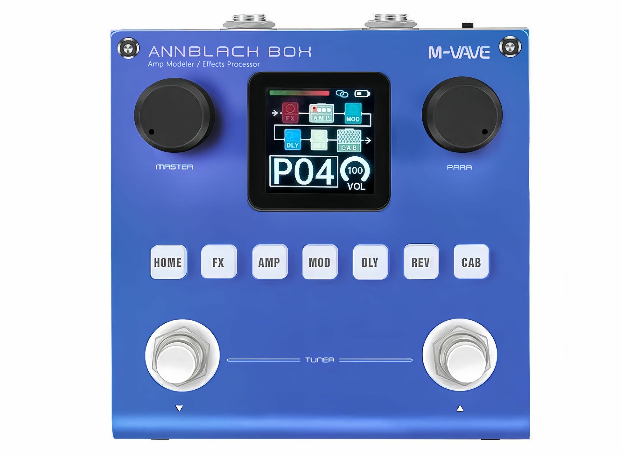 Гитарный процессор эффектов 2025 M-VAVE ANNBLACK BOXнный перезаряжаемый аккумулятор ANNBLACK BOX