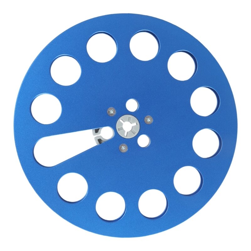 Пустой рулон 7-дюймовой ленты с 12 отверстиями-синий