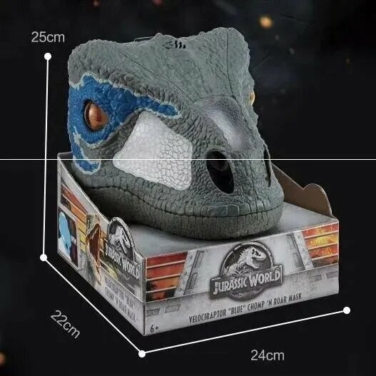 Маска для ролевых игр Велоцираптор Blue (Jurassic World) с движением челюсти и звуками
